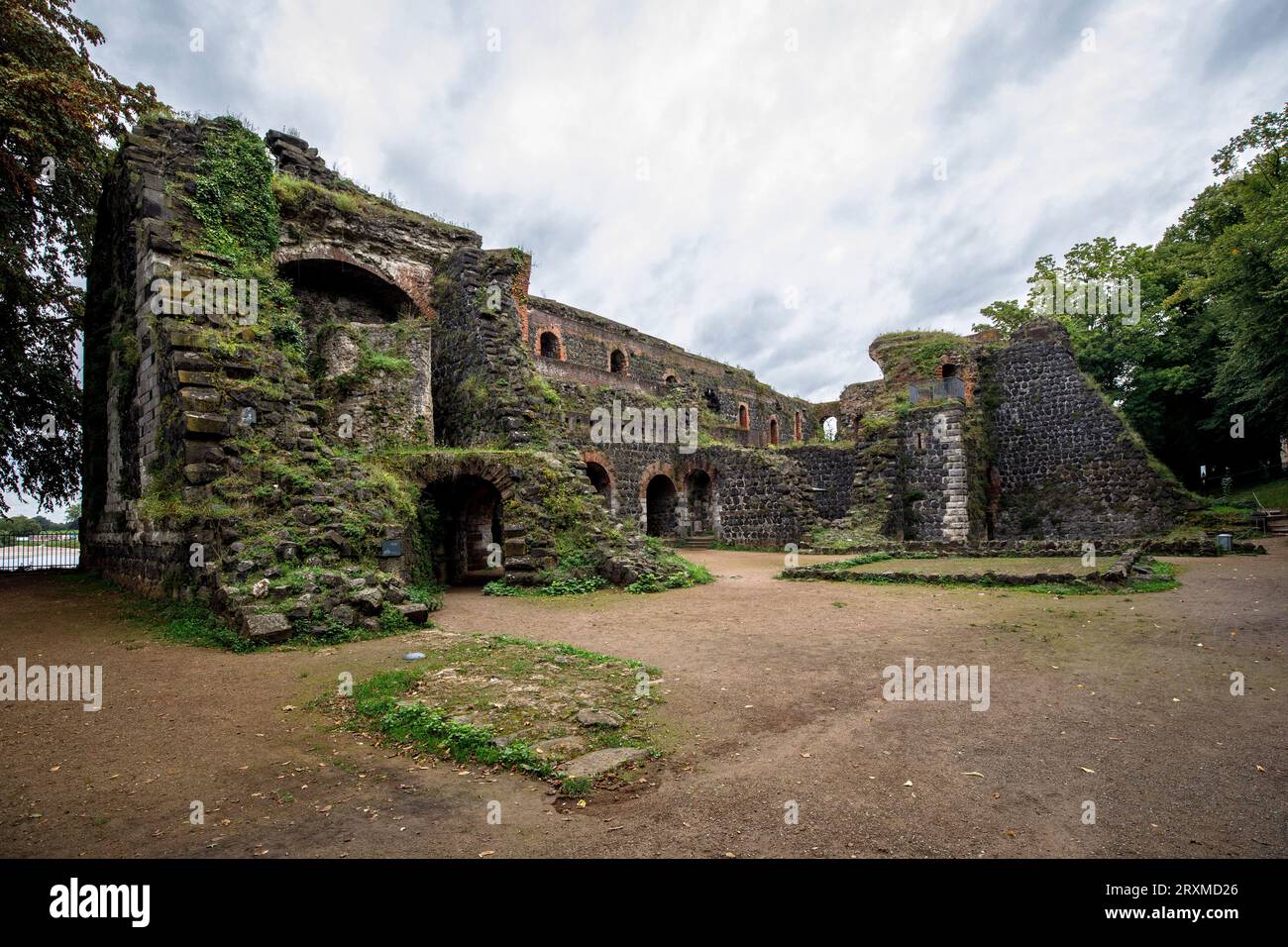 the ruins of the Imperial Palace in the Kaiserswerth district ...
