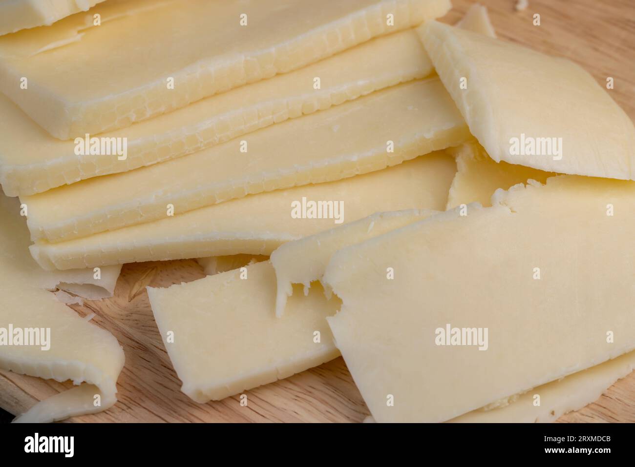 Soft cream cheese in the kitchen, cooking a dish of soft cream cheese ...