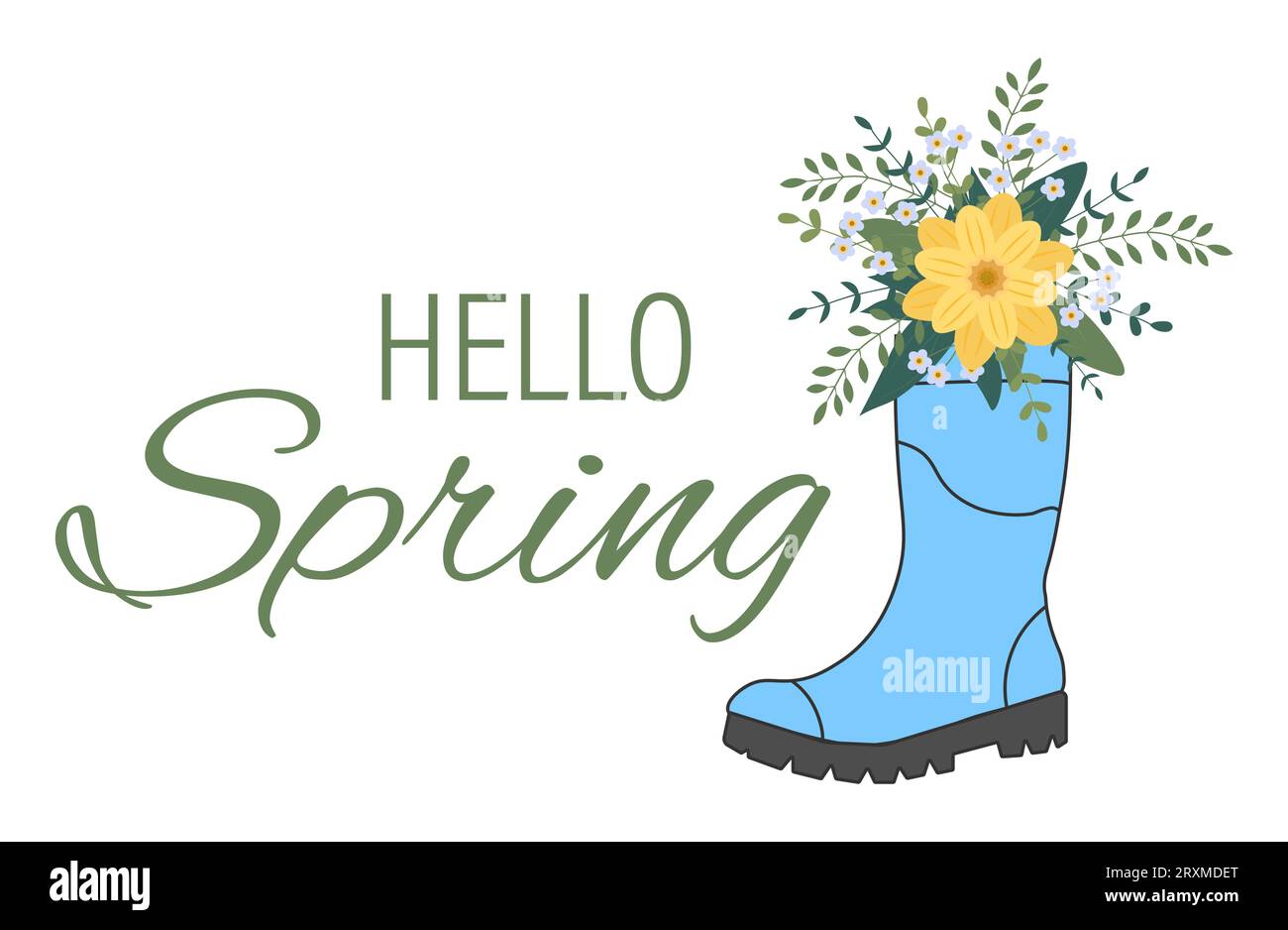Gardening boot Stock Vector Images - Alamy