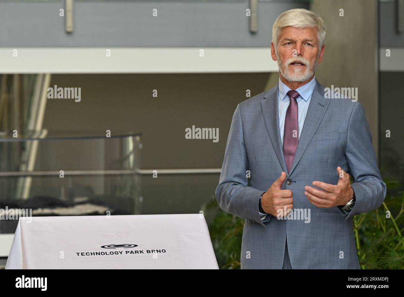 Brno, Czech Republic. 26th Sep, 2023. Czech President Petr Pavel ...
