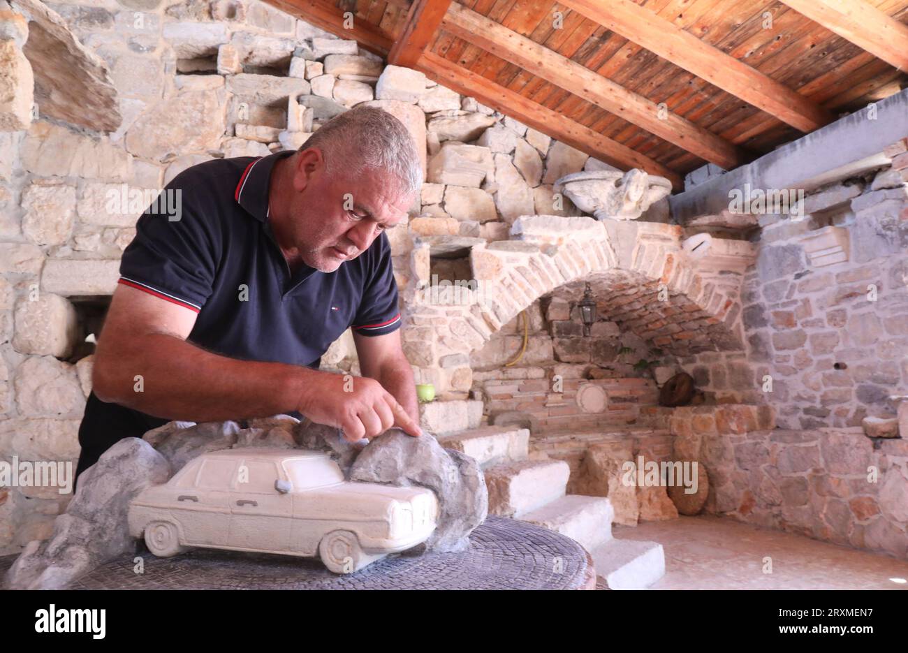 Croatia. 11th Sep, 2023. After the first parts of the monument to the ...