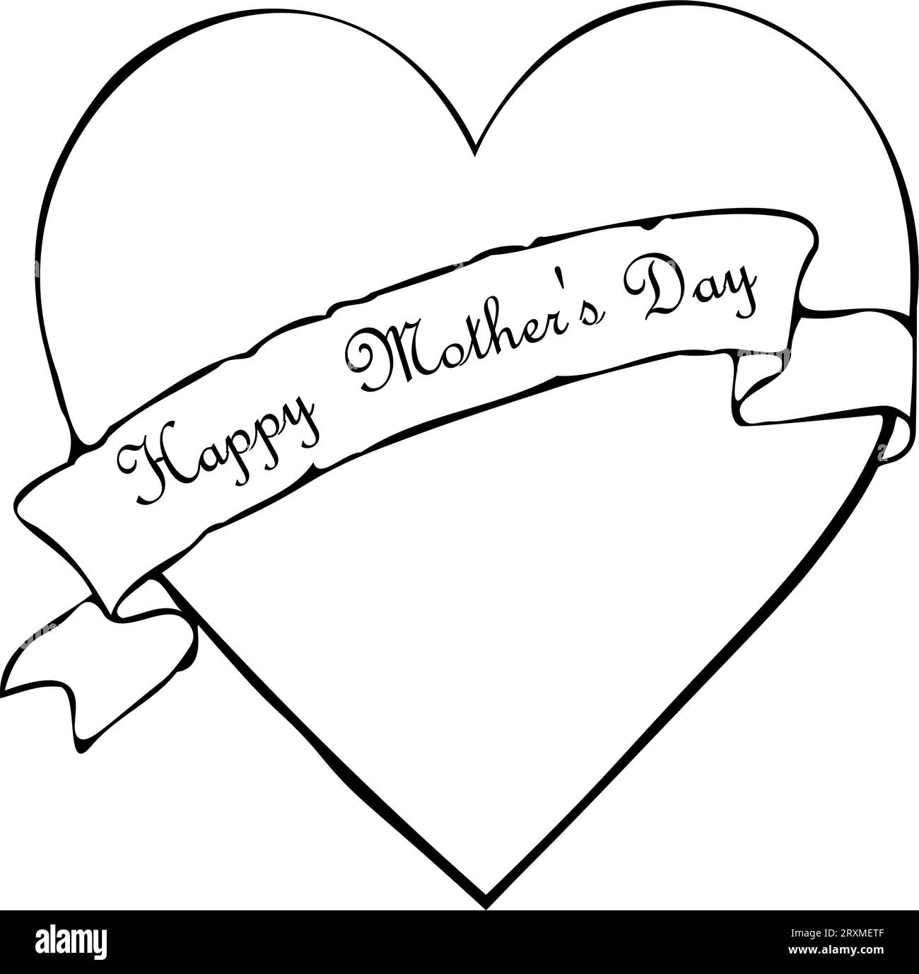 Happy mother's day. Hand drawn lettering for greeting card, prints and ...