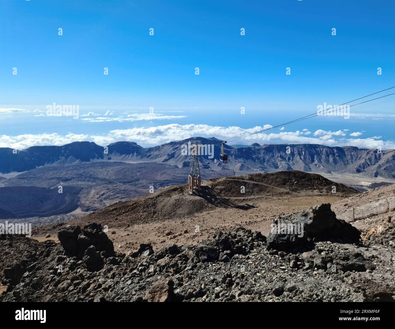 View Of The Mountain Landscape Of Mount Teide On The Canary Island Of ...
