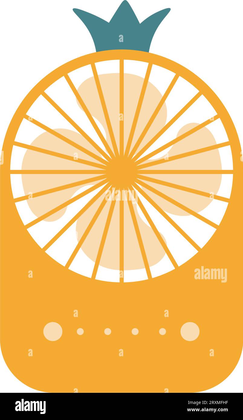 Modern portable fan. Comfort electric blower. Wind ventilator. Isolated ...