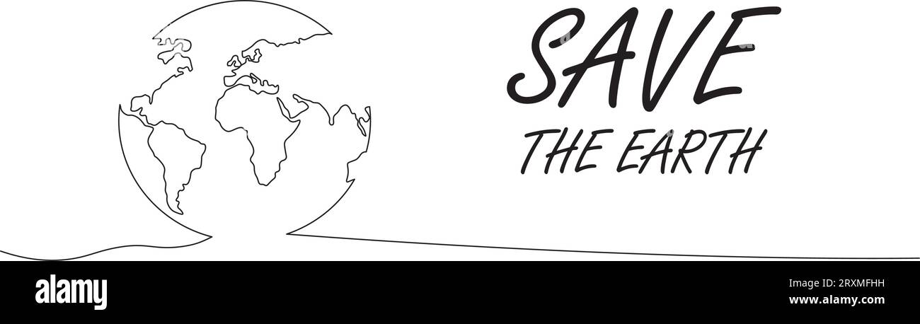 Earth people one line Stock Vector Images - Alamy