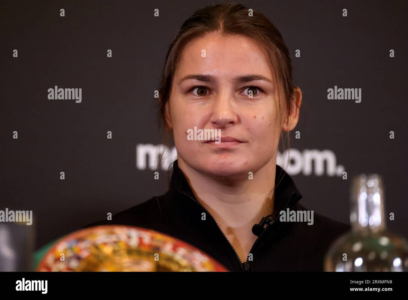 Katie Taylor during a press conference at The Westin Dublin in Dublin ...