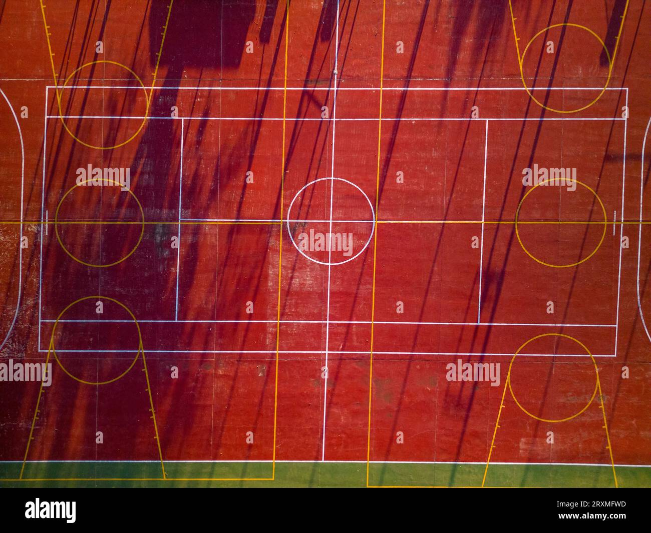 Basketball court aerial view hi-res stock photography and images - Alamy