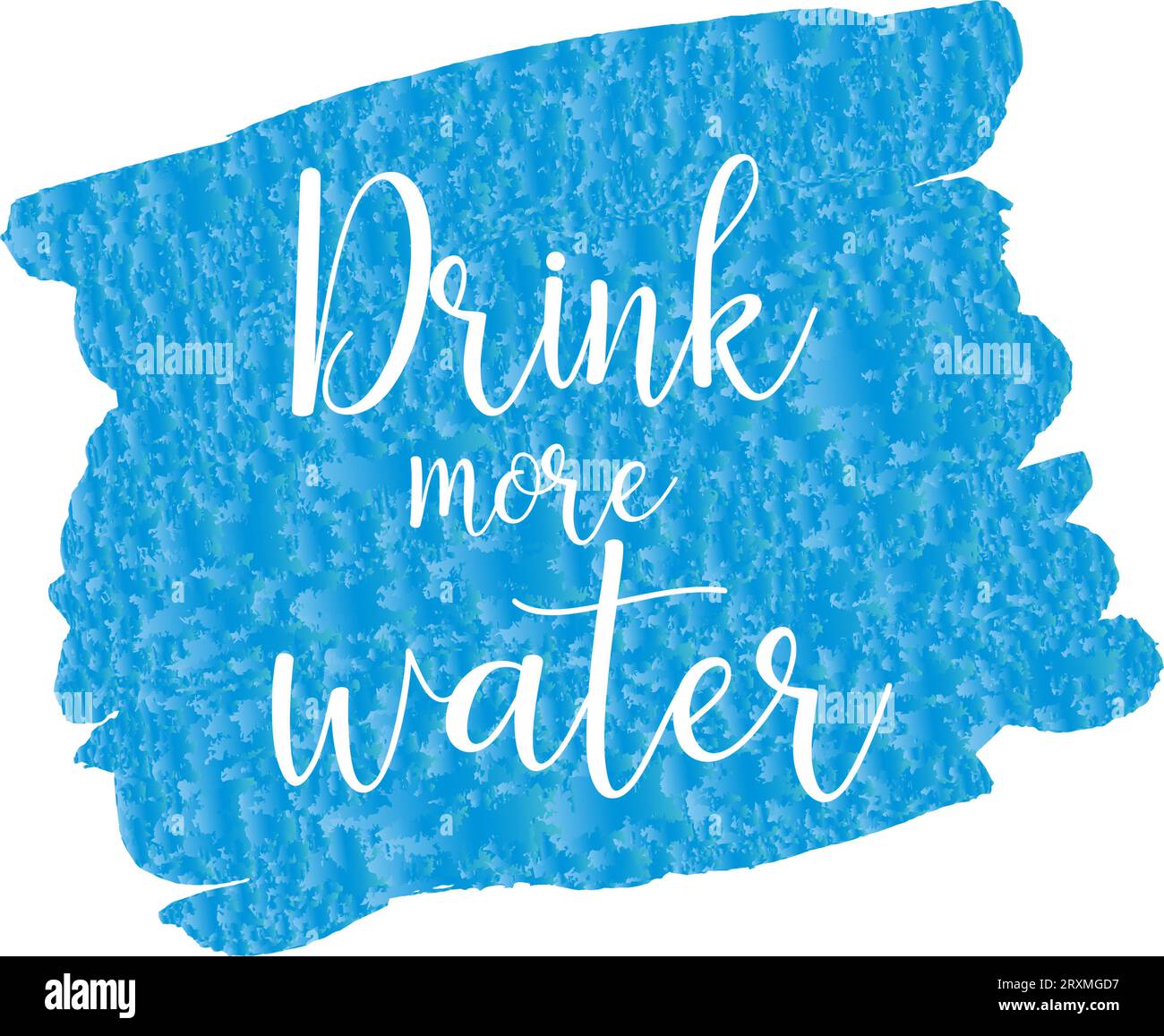 Lettering phrases Drink more water. Typography slogan. Healthy ...
