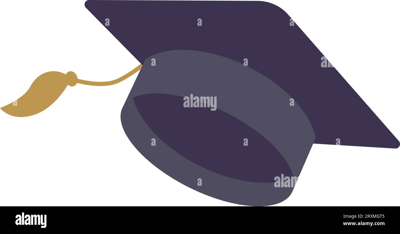 Simple graduation cap. Academic cap. University education hat ...