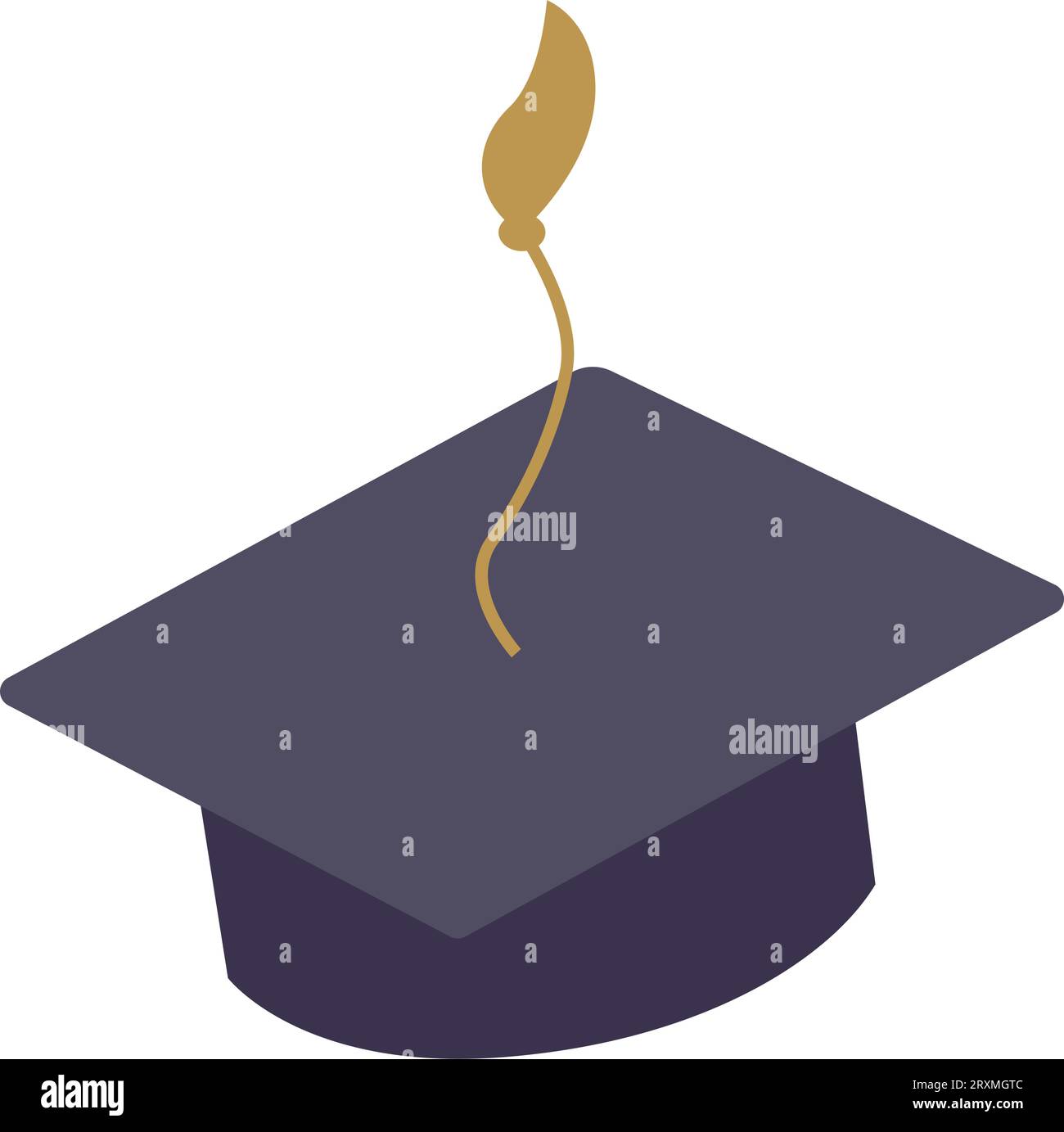 Simple graduation cap. Academic cap. University education hat ...