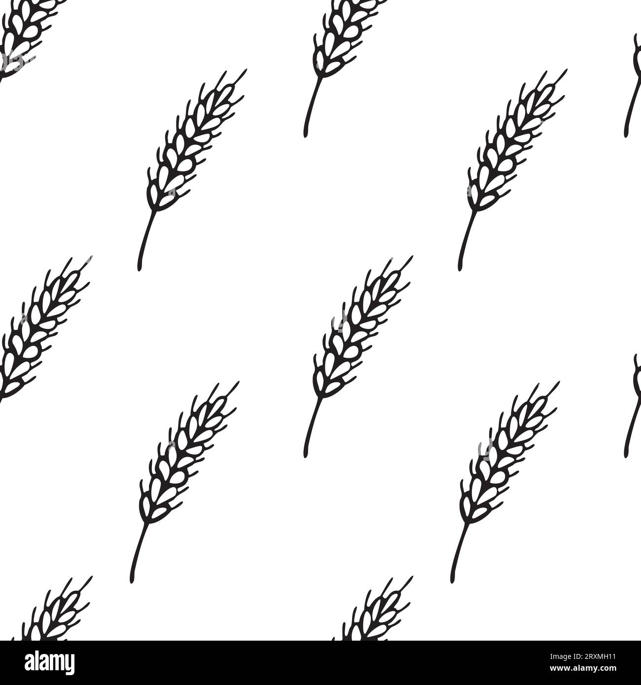 Simple texture with ears of wheat for wrapping paper, wallpaper, prints ...