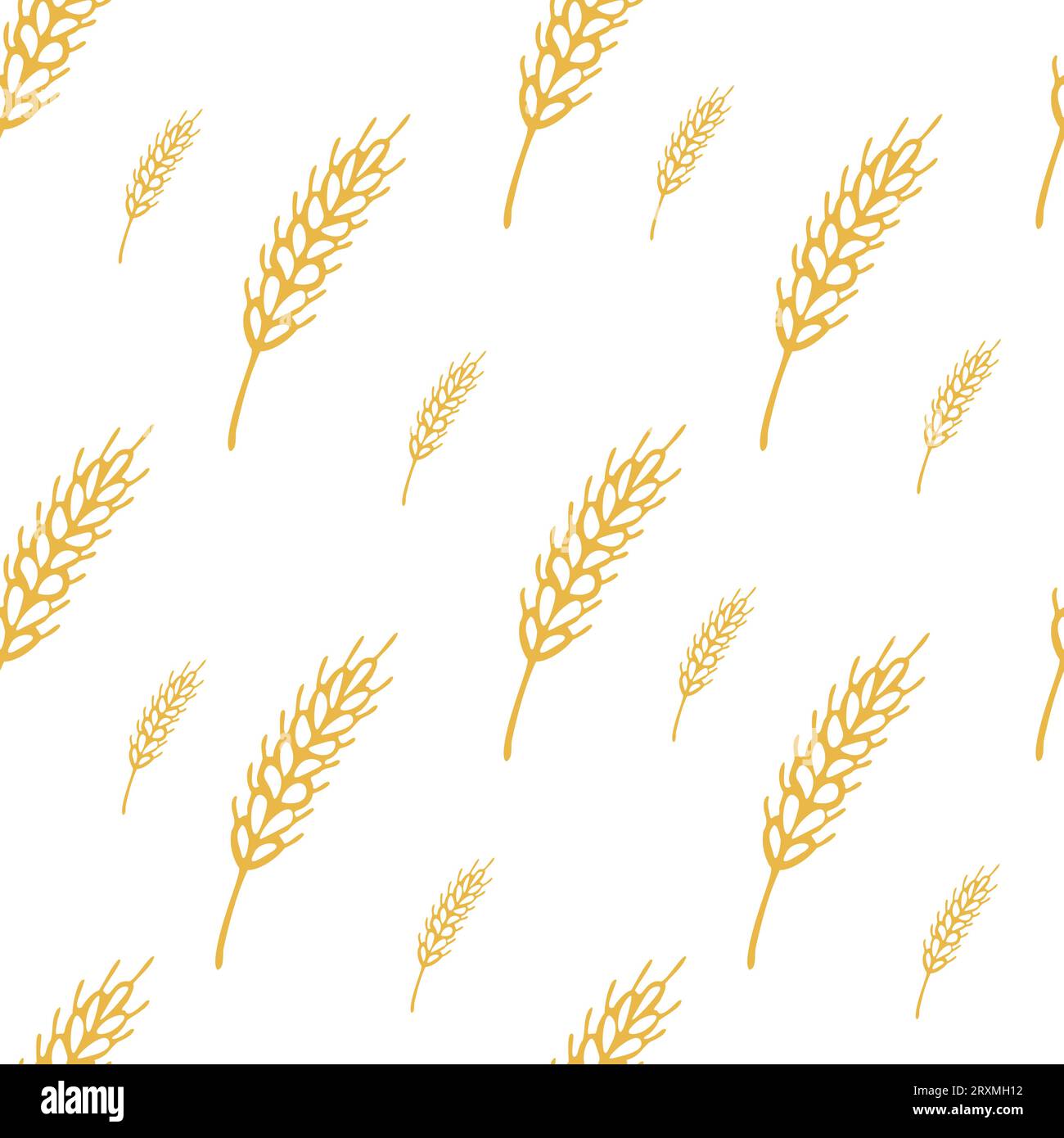 Simple texture with ears of wheat for wrapping paper, wallpaper, prints ...