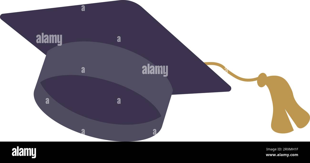 Simple graduation cap. Academic cap. University education hat ...