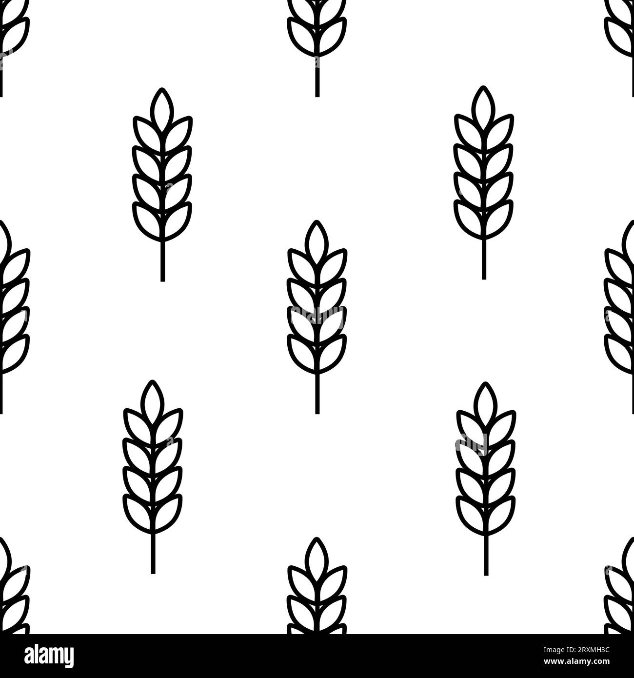 Simple texture with ears of wheat for wrapping paper, wallpaper, prints ...