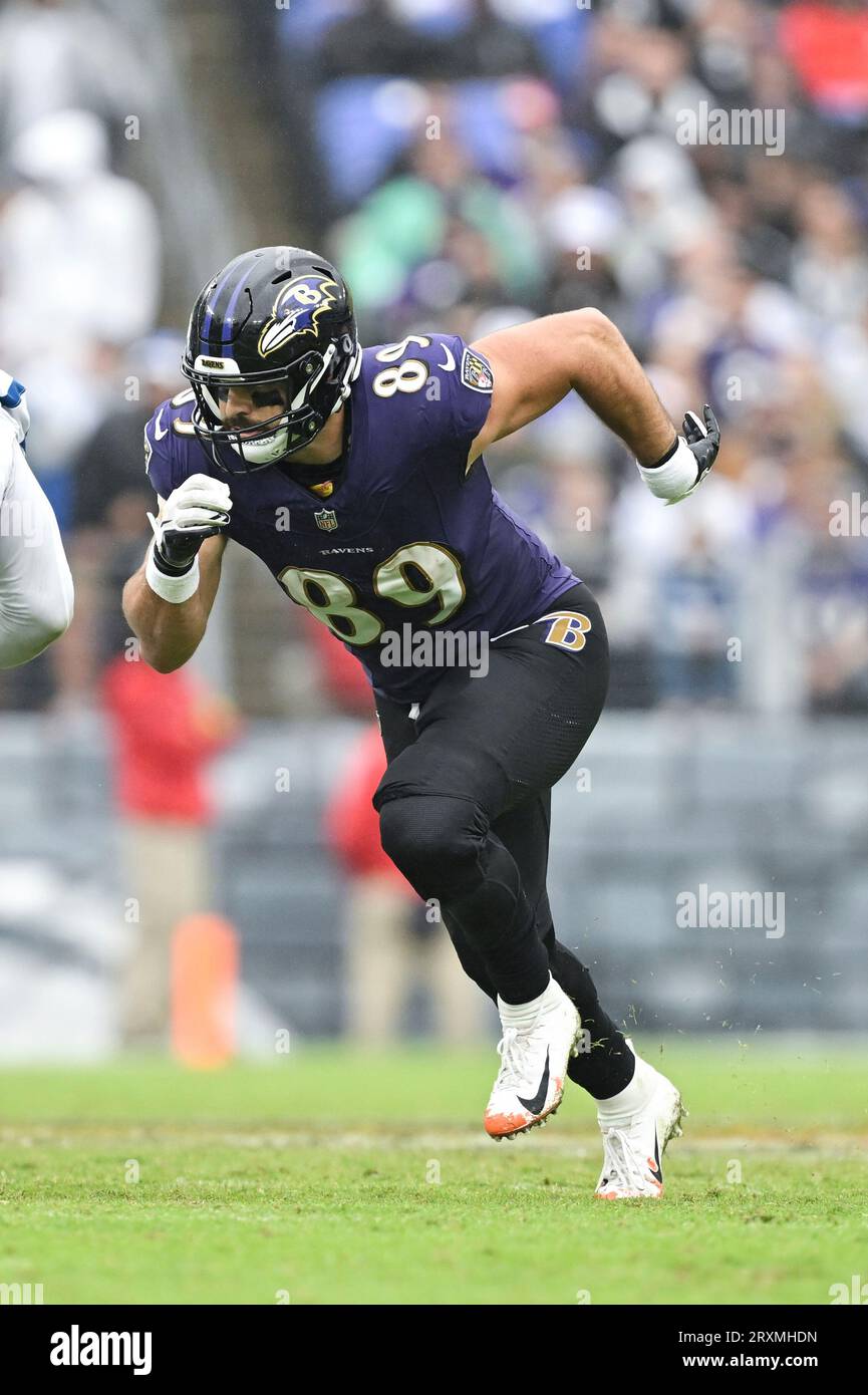 Baltimore Ravens tight end Mark Andrews (89) in action during the ...