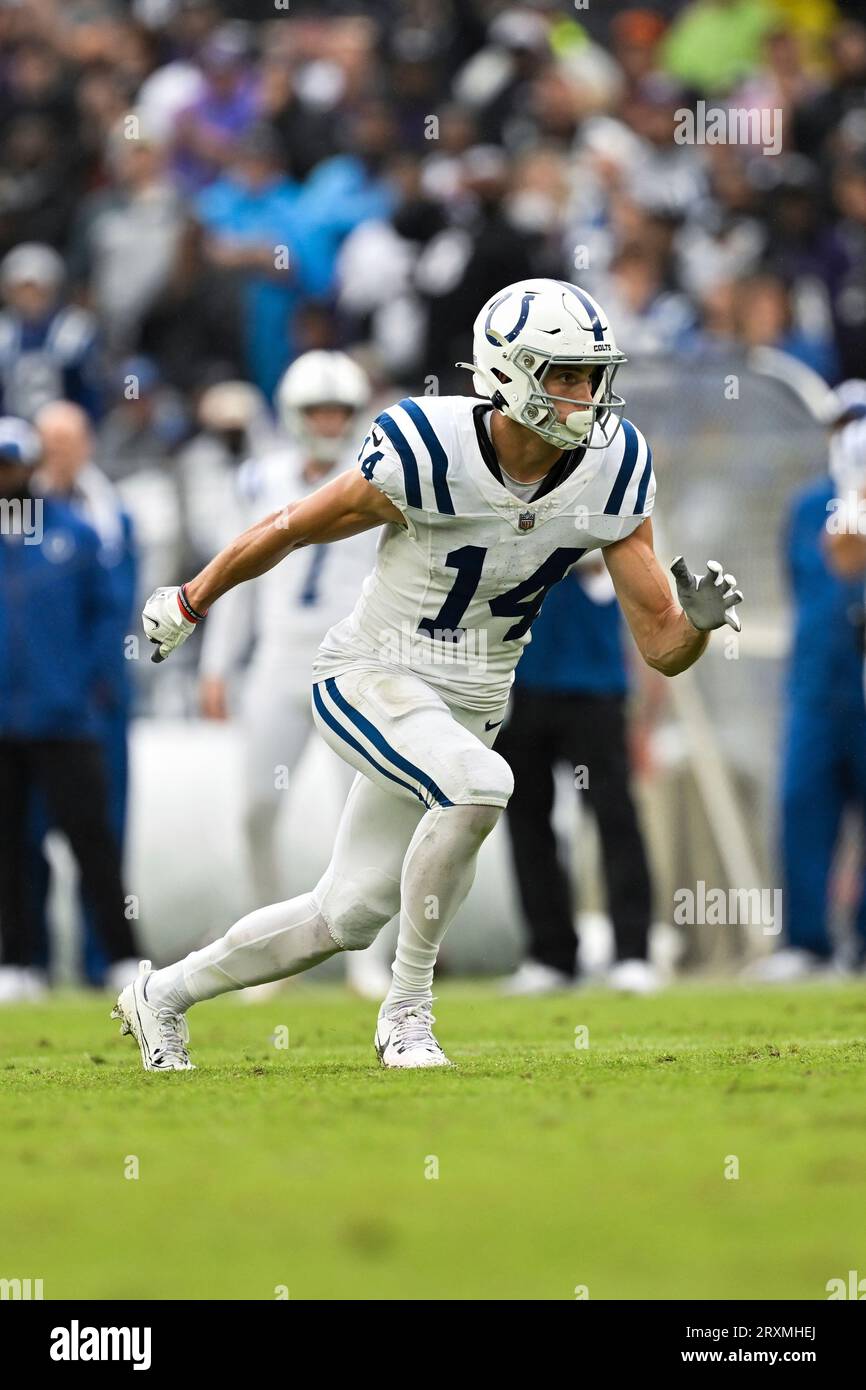 Indianapolis Colts wide receiver Alec Pierce (14) in action during the ...