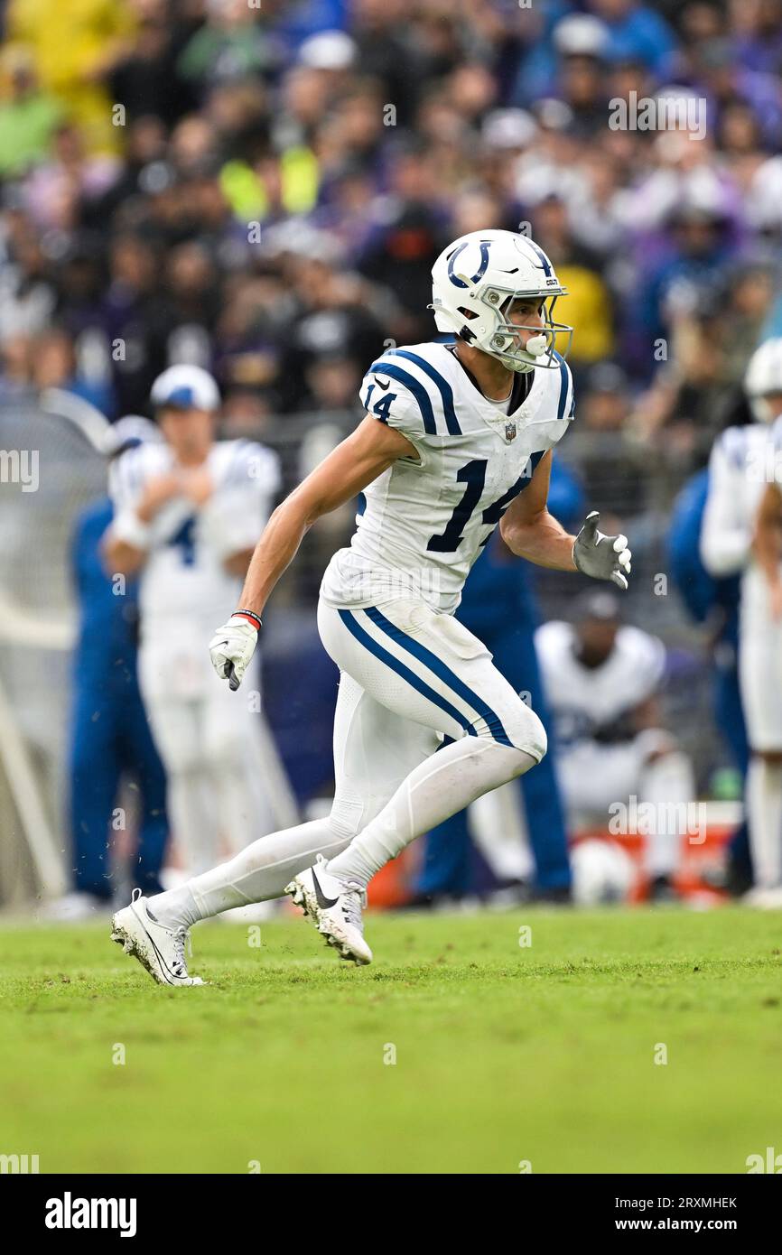 Indianapolis Colts wide receiver Alec Pierce (14) in action during the ...
