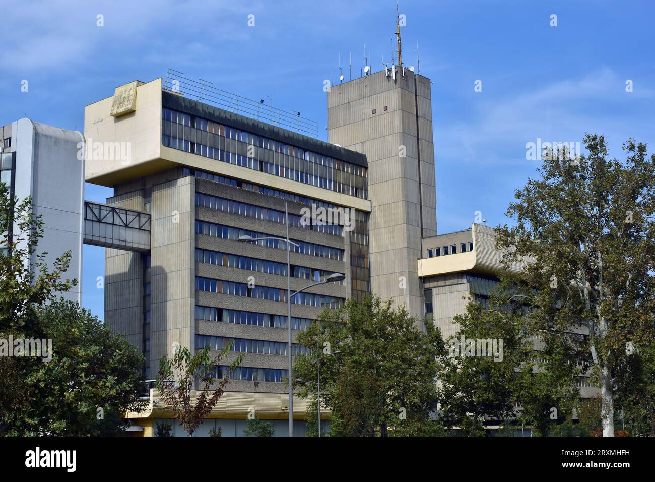 Brutalism styled business building from 1980's. Brutalist architecture ...