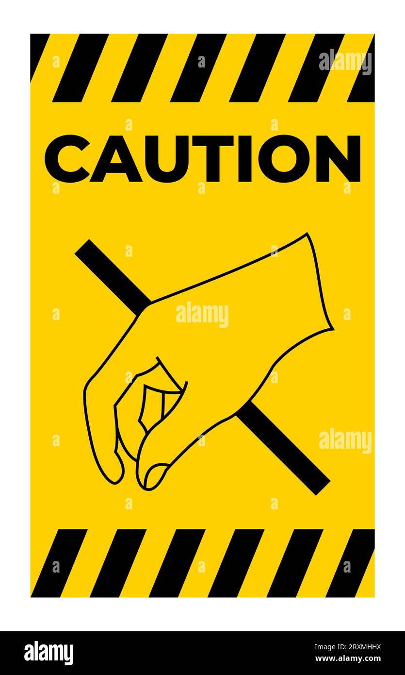 Warning Sign Static Sensitive Hazard Symbol Stock Vector Image & Art ...