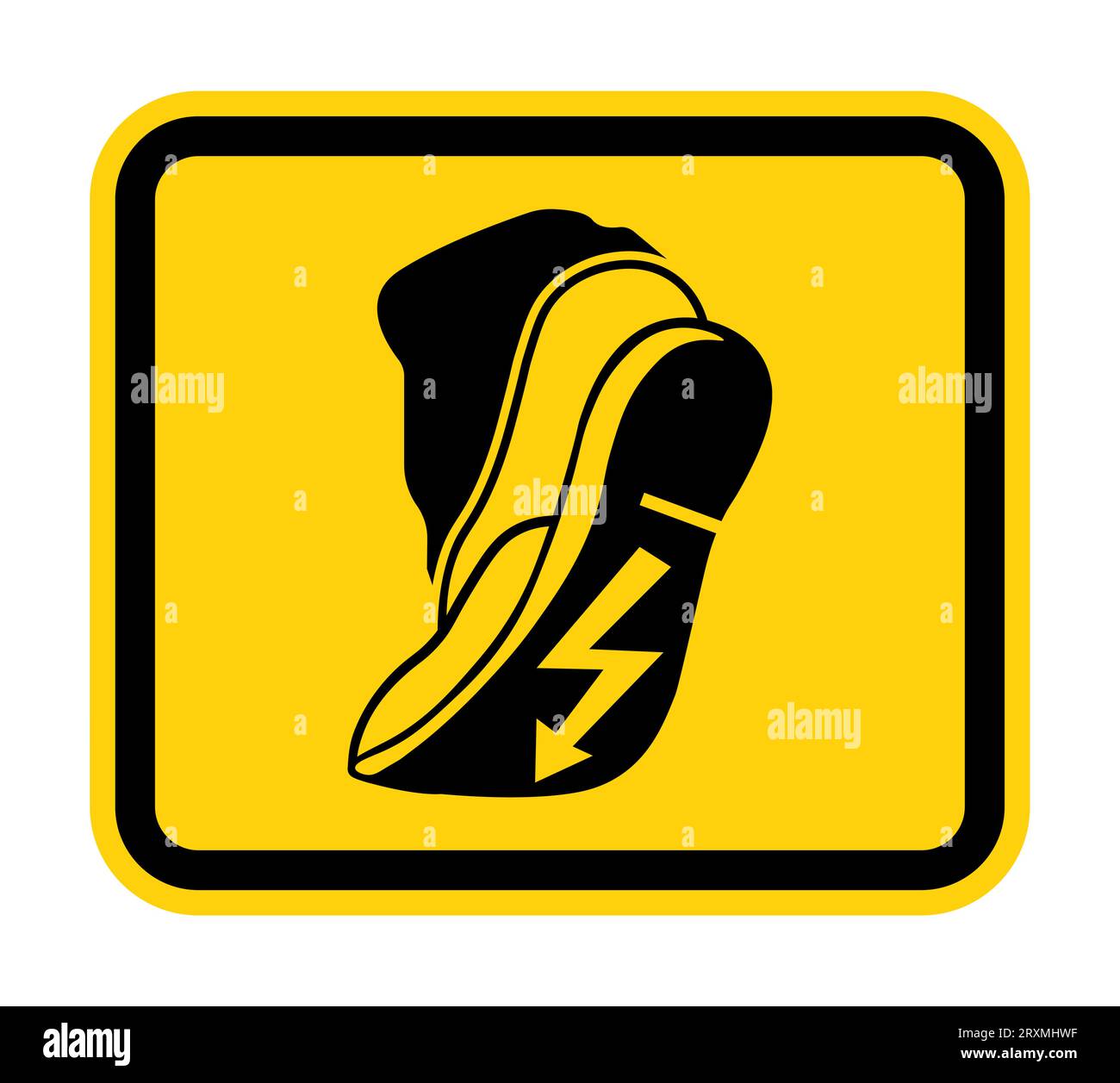 Caution Sign Use Anti-Static Footwear Symbol Stock Vector Image & Art ...