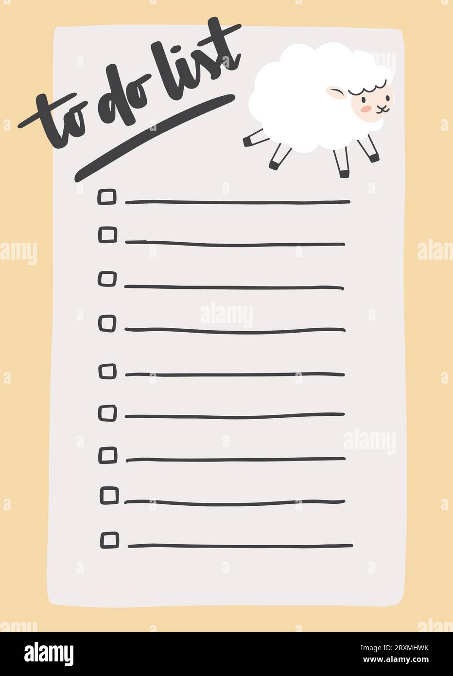 Cute Checklist Template