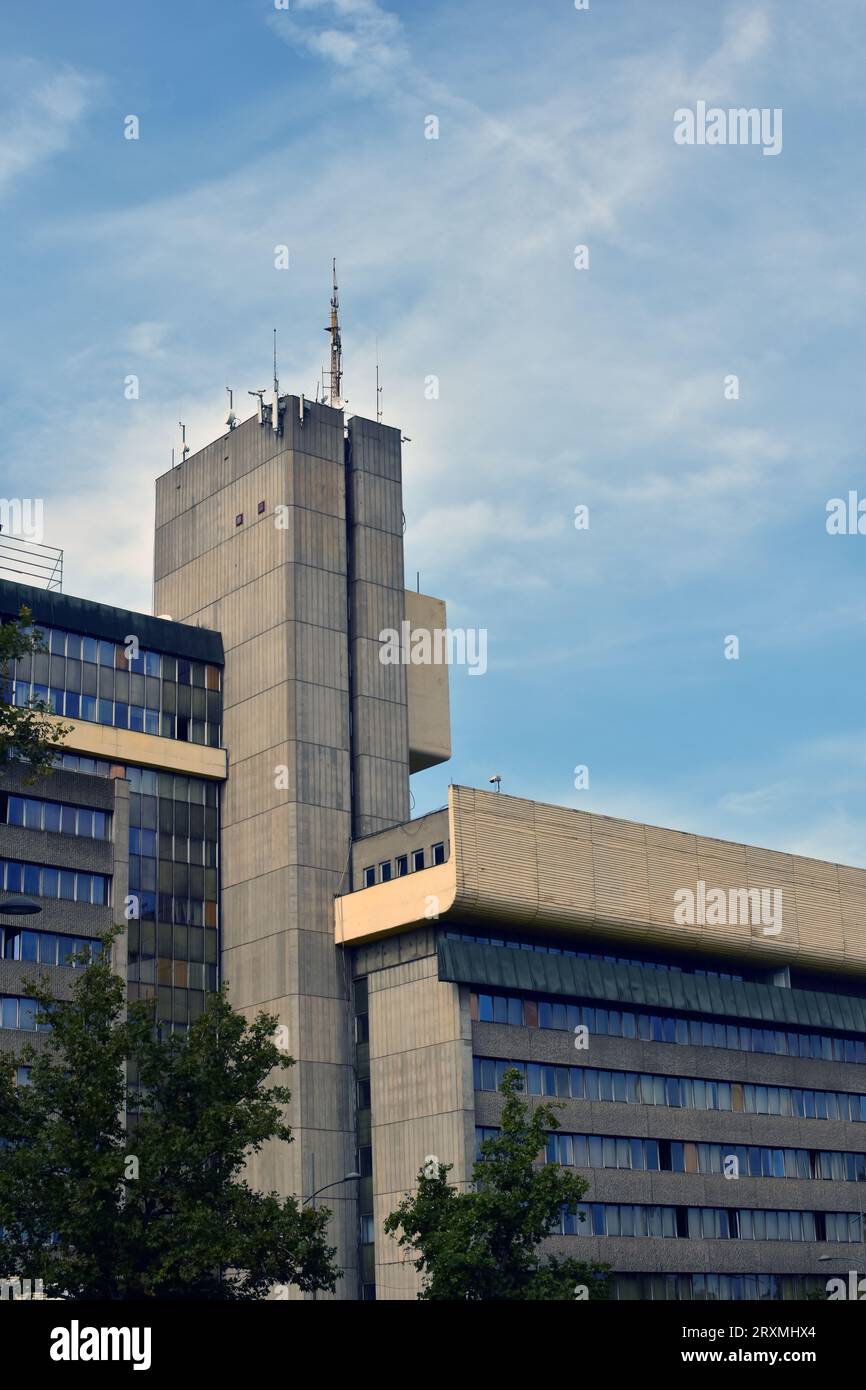 Brutalism styled business building from 1980's. Brutalist architecture ...