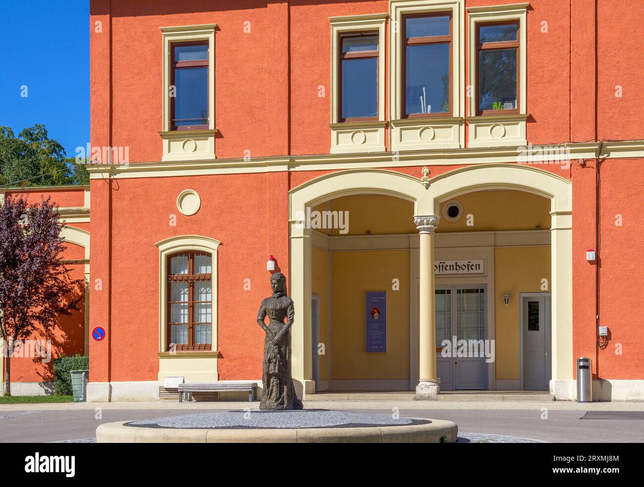 Sisi statue at Possenhofen train station, Bavaria, Germany, Europe ...