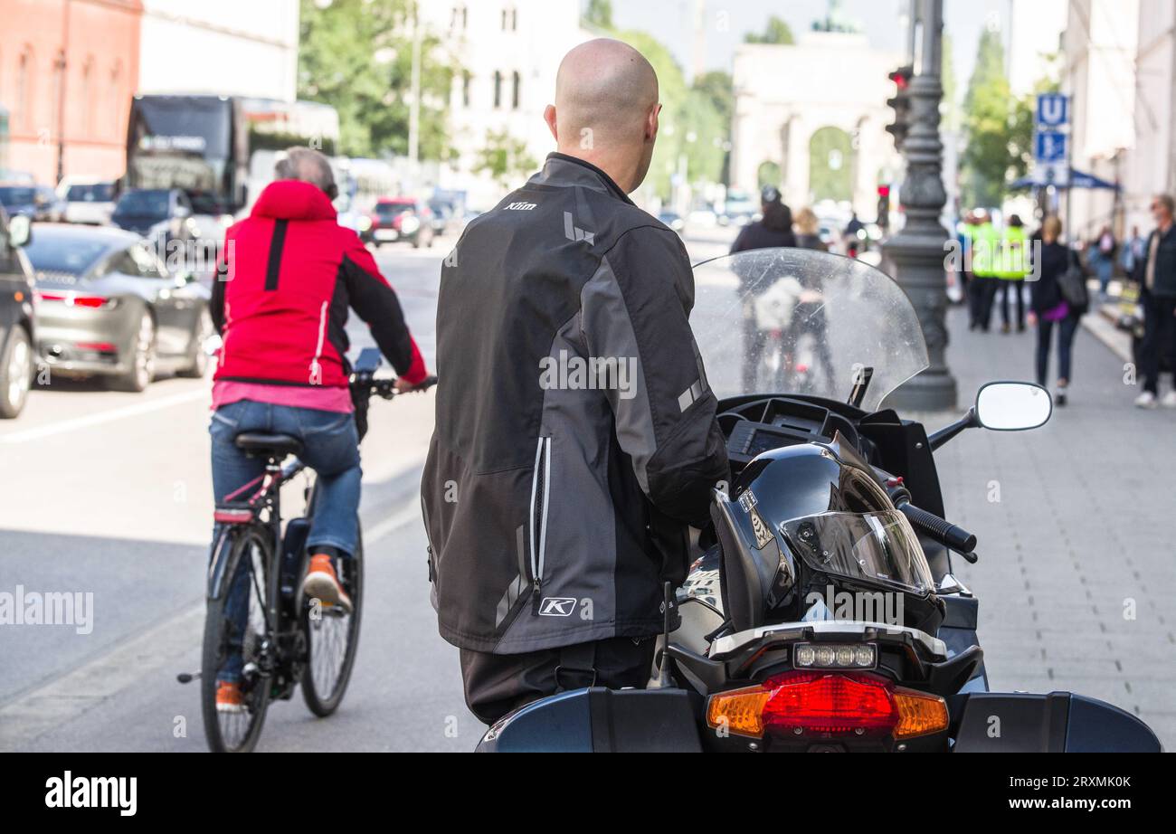 Munich, Bavaria, Germany. 26th Sep, 2023. A police officer operates the ...
