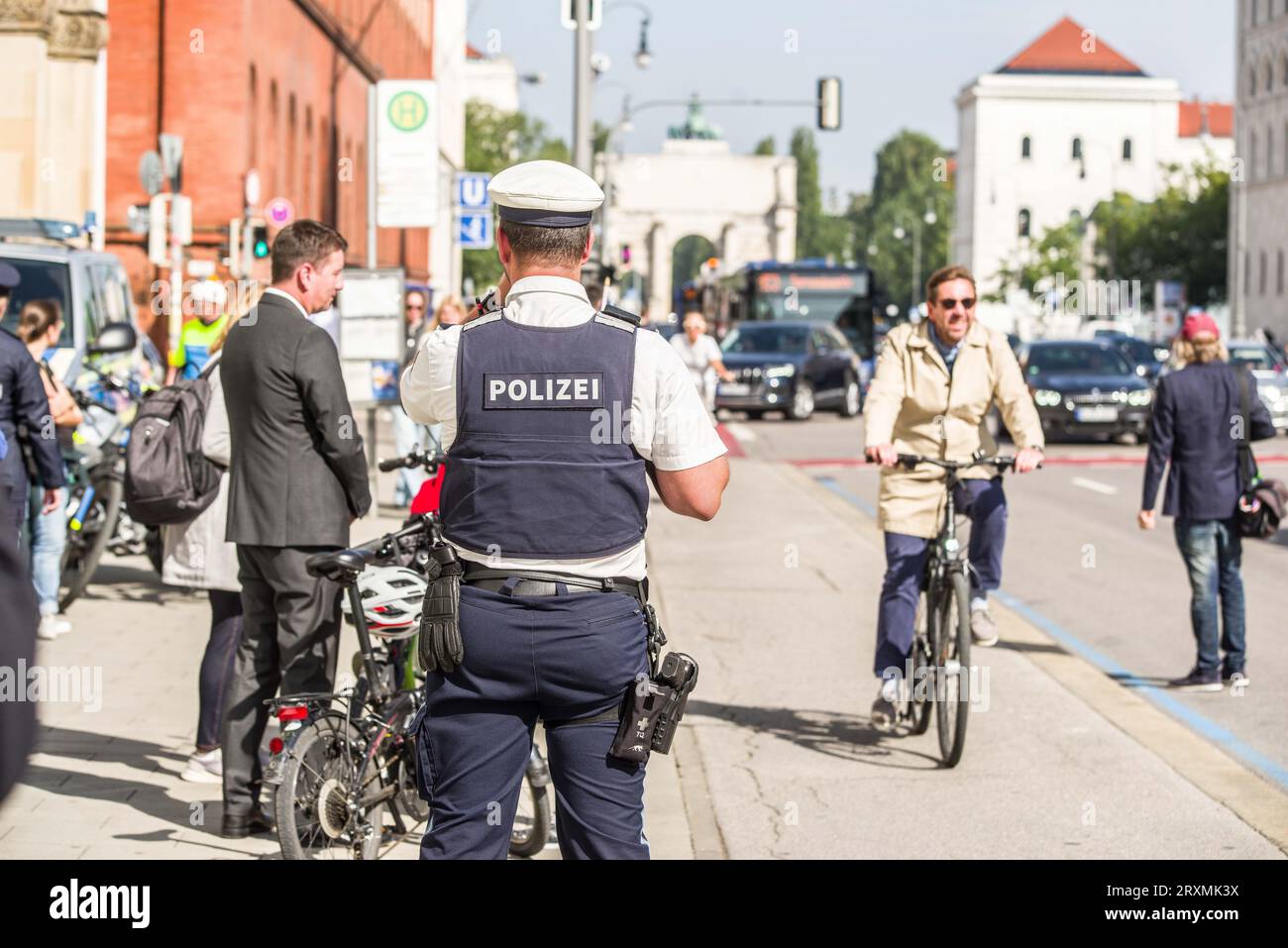 Munich, Bavaria, Germany. 26th Sep, 2023. Under the motto of ''sicher ...