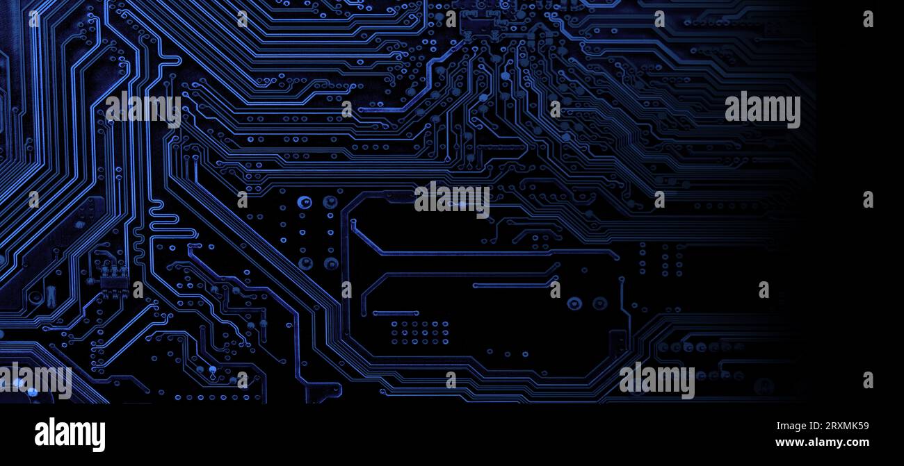 Circuit board. Electronic computer hardware technology. Motherboard ...