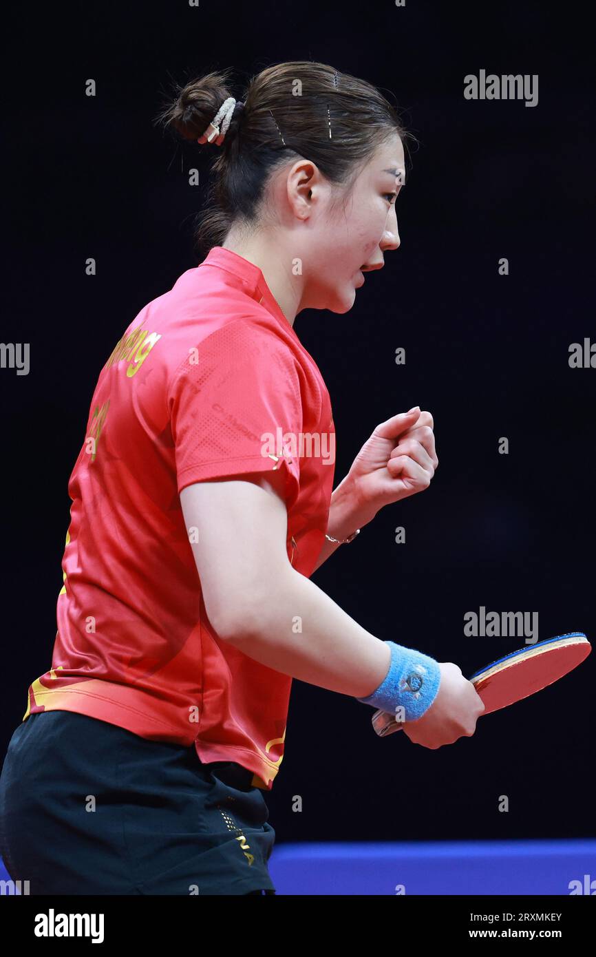 Hangzhou, China's Zhejiang Province. 26th Sep, 2023. Chen Meng of China ...