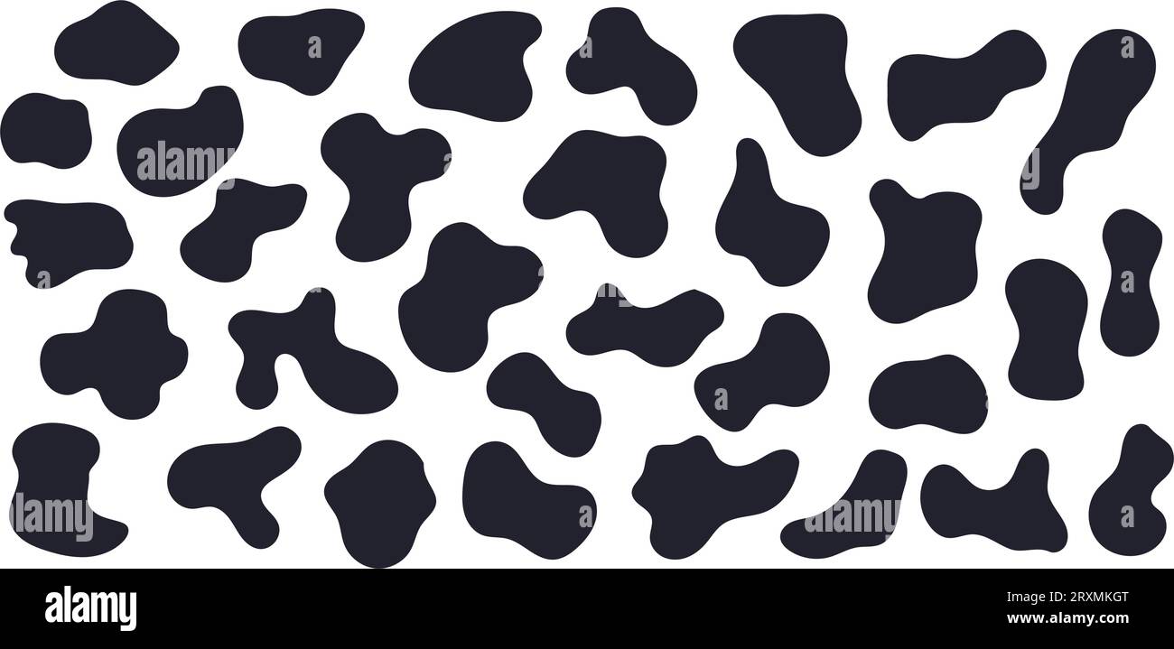 Amoeba Blob Organic Abstract Shape Set Of Liquid Amorphous Shapes