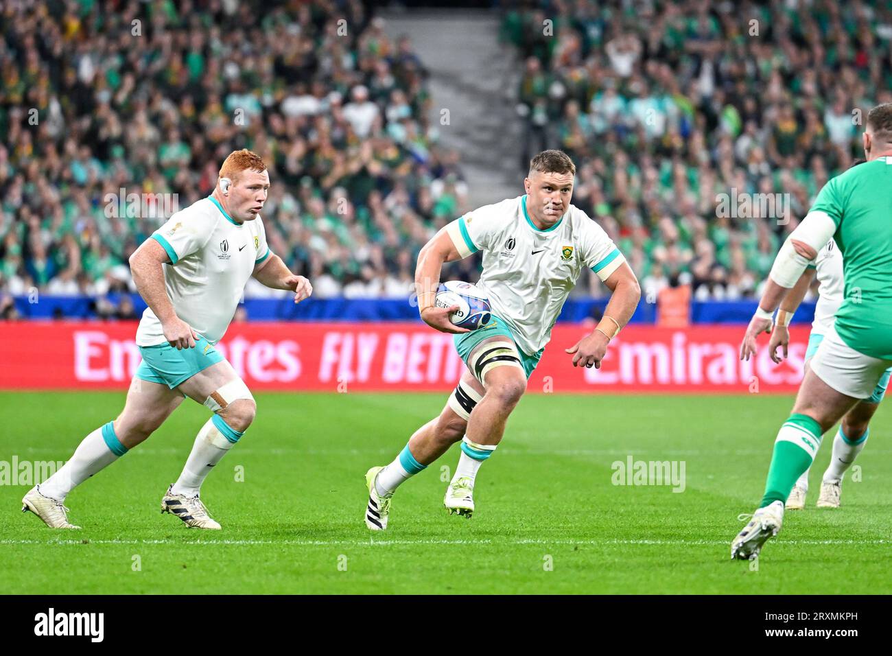 Jasper van der Westhuizen Wiese and Steven Kitshoff during the World ...