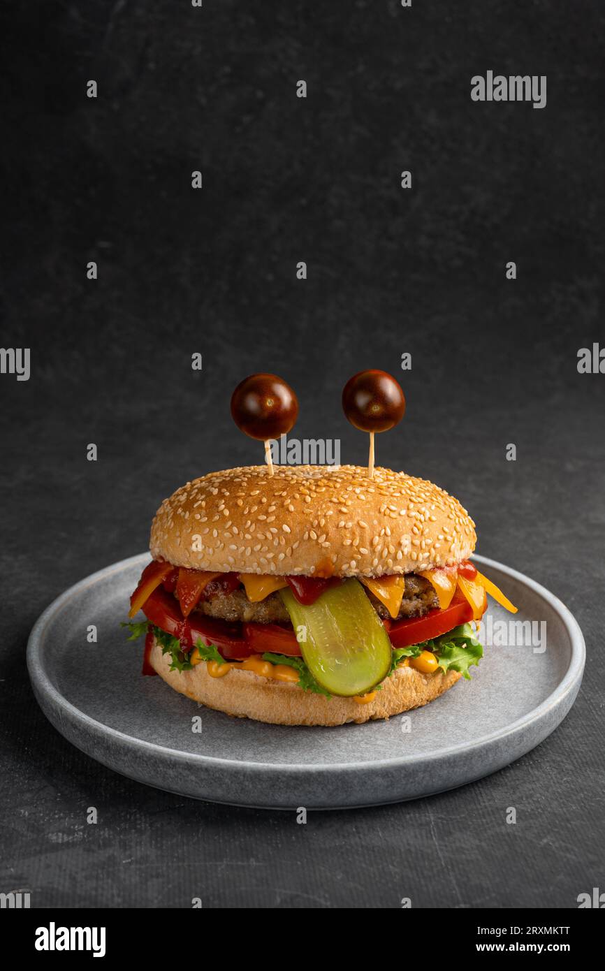 Burger monster hi-res stock photography and images - Alamy