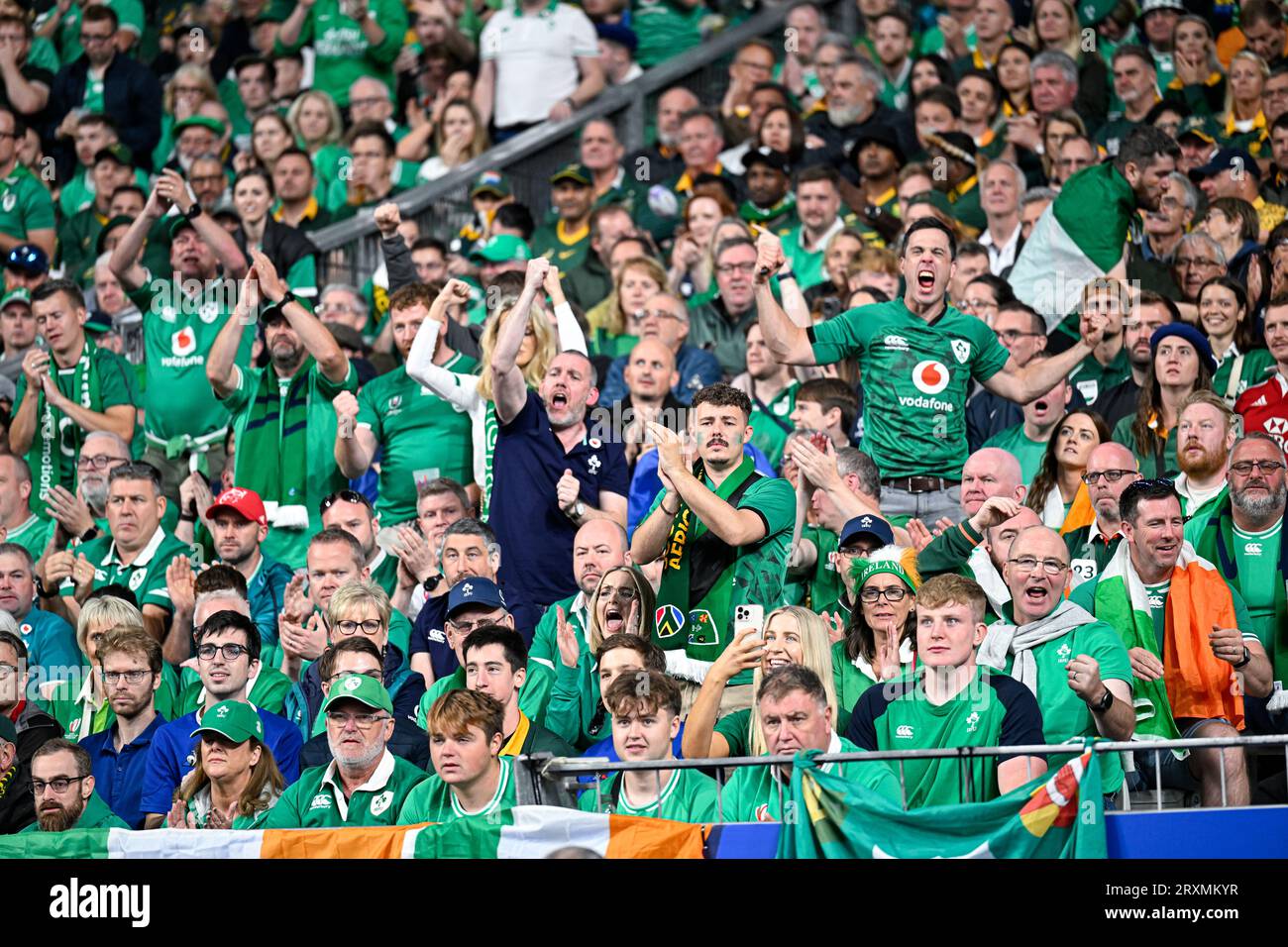 Irish fans 2023 rugby hi-res stock photography and images - Alamy