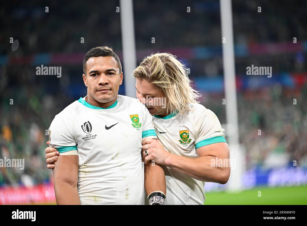 Francois Faf de Klerk and Cheslin Kolbe during the World Cup RWC 2023 ...