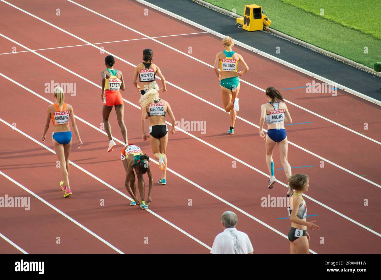 Women's 5000 Metres - London 2017 World Athletics Championship Stock ...