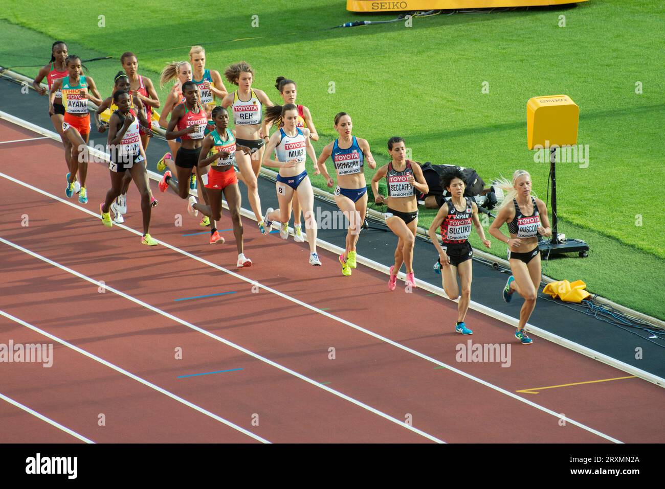 Women's 5000 Metres - London 2017 World Athletics Championship Stock ...