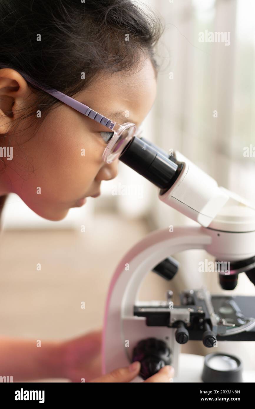 Children scientist learning on biology and chemistry in the laboratory ...