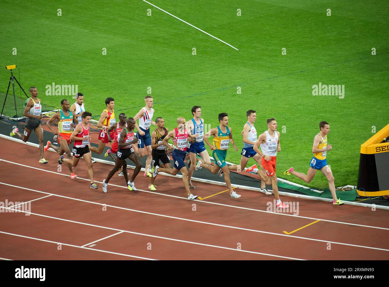 Men's 1500 Metres at the London 2017 World Athletics Championship Stock ...