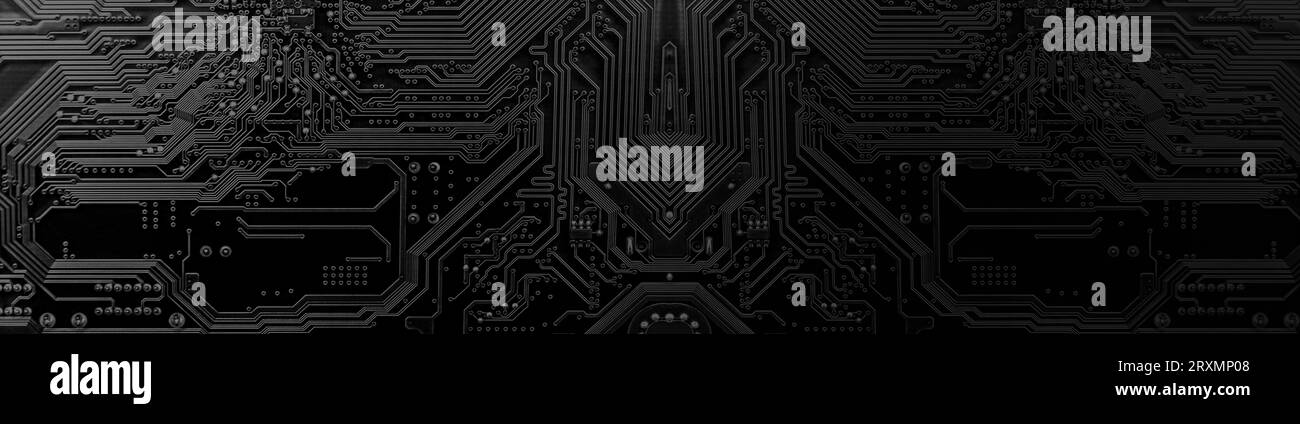 Circuit board. Electronic computer hardware technology. Motherboard ...