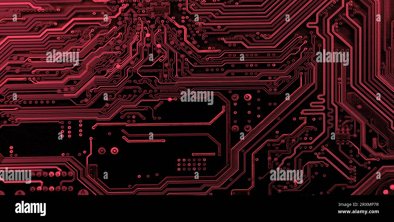Circuit board. Electronic computer hardware technology. Motherboard ...