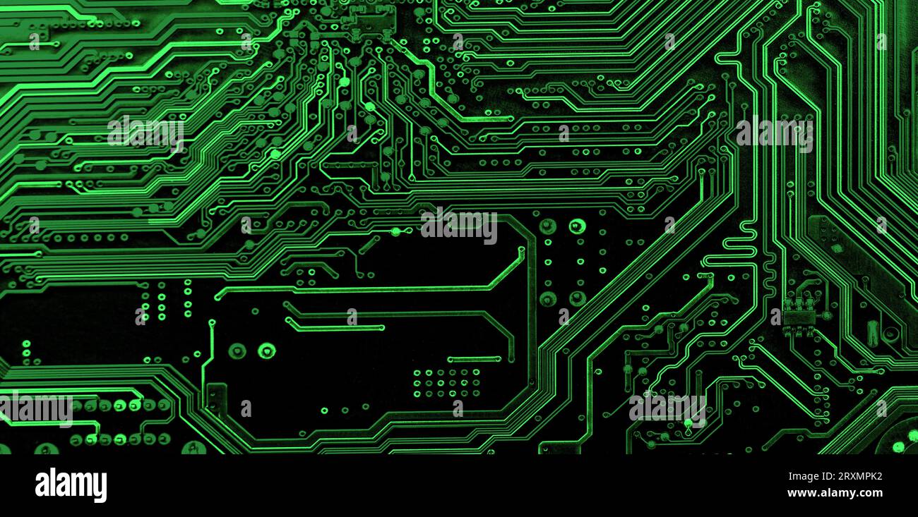 Circuit board. Electronic computer hardware technology. Motherboard ...