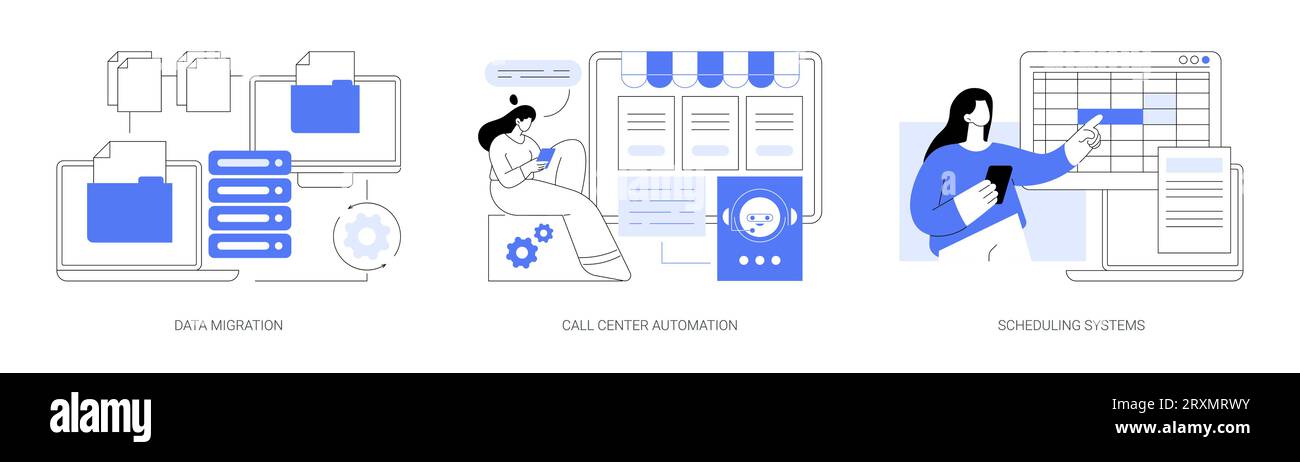 Automation software isolated cartoon vector illustrations se Stock ... Automation software isolated cartoon vector illustrations se Stock ...