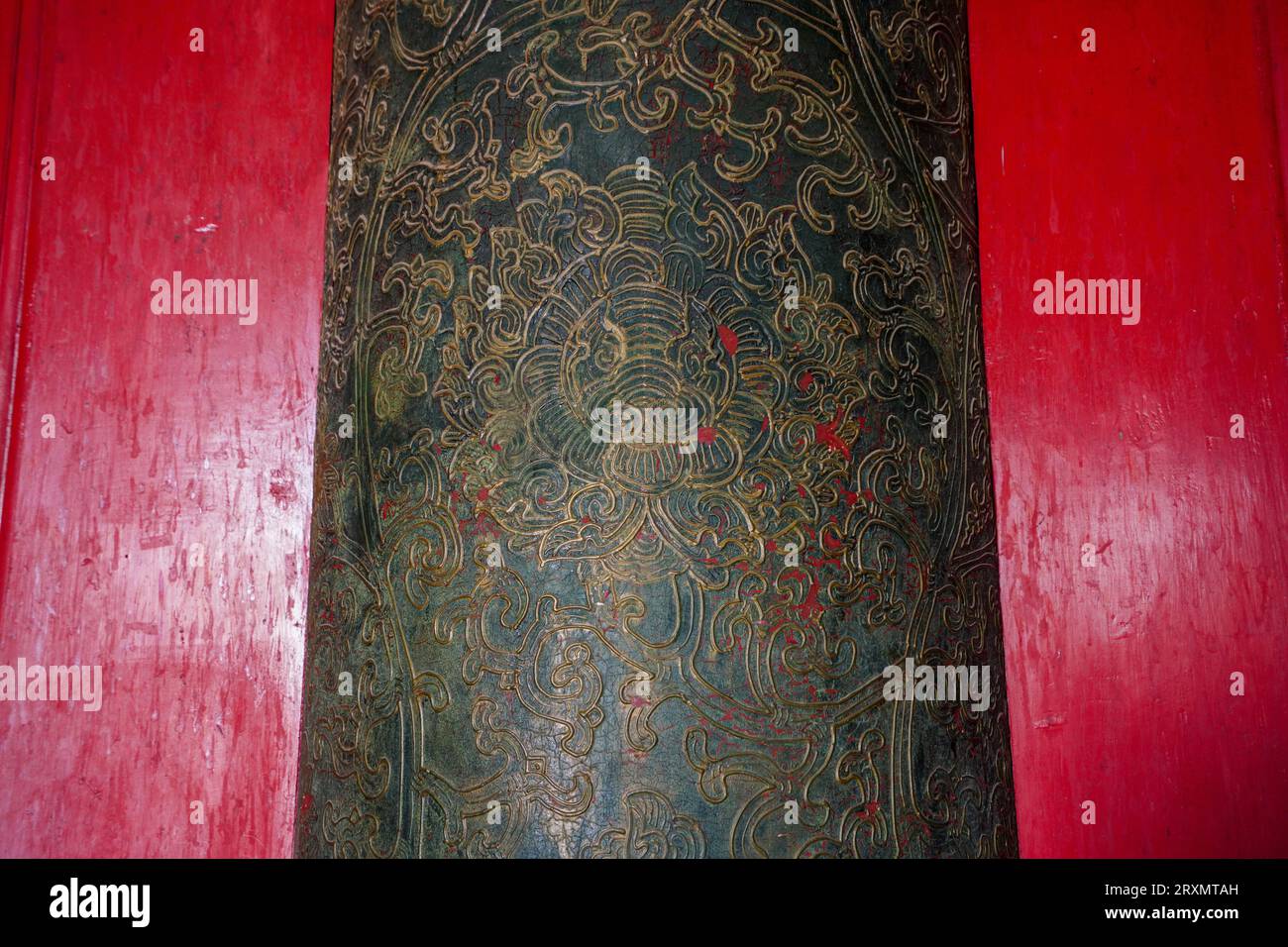 Exquisite column texture structure in the Eastern Tombs of the Qing ...
