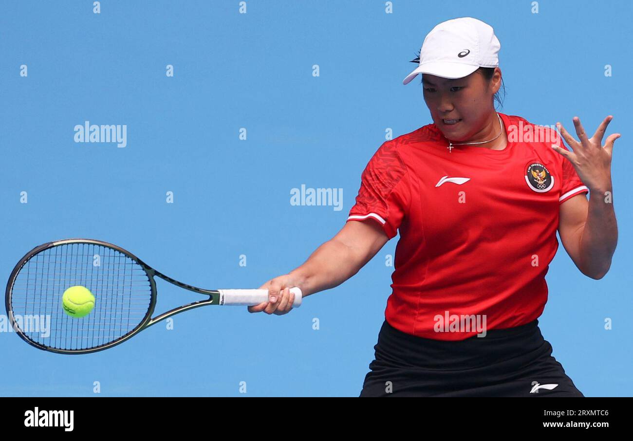 Hangzhou, China's Zhejiang Province. 26th Sep, 2023. Janice Tjen of ...