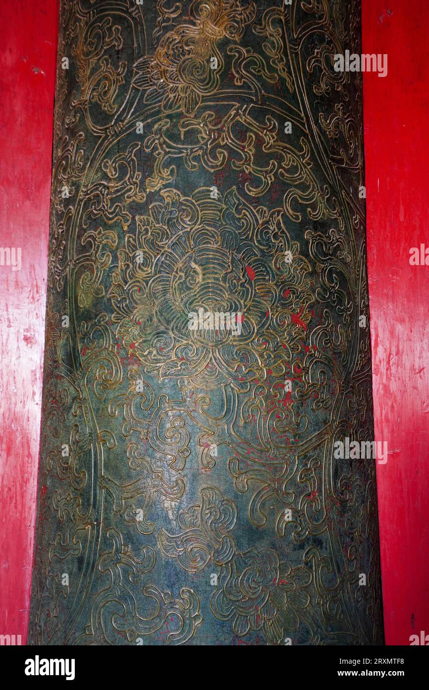 Exquisite column texture structure in the Eastern Tombs of the Qing ...