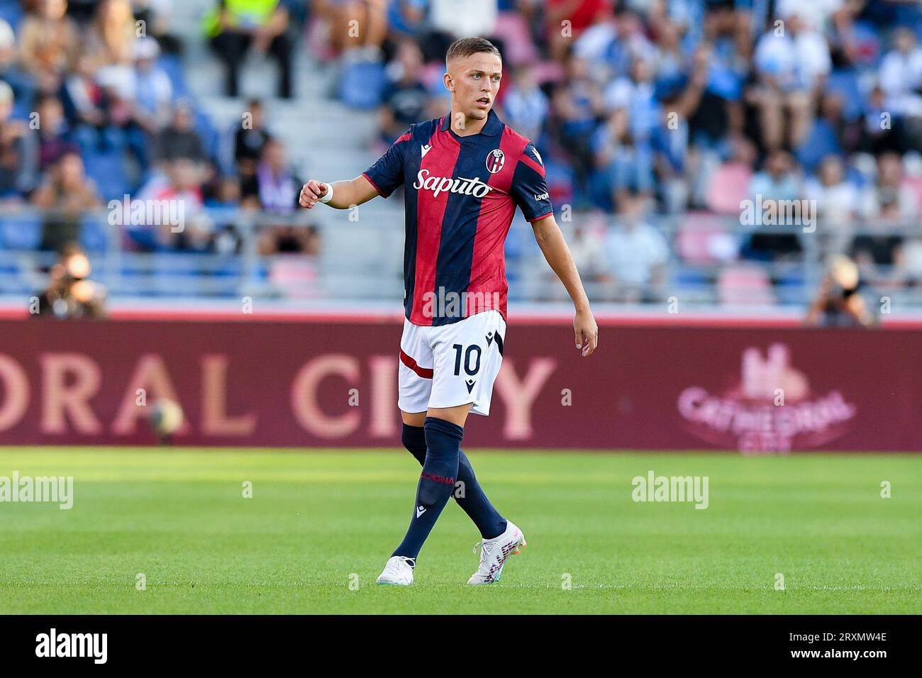Jesper Karlsson of Bologna FC looks on during the Serie A Tim match ...