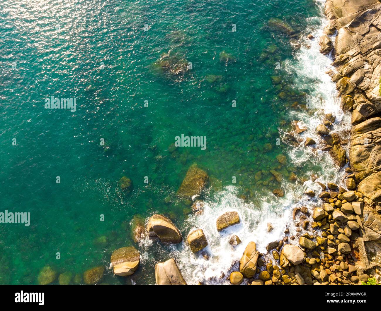 Aerial view seashore with mountains at Phuket Thailand, Beautiful ...