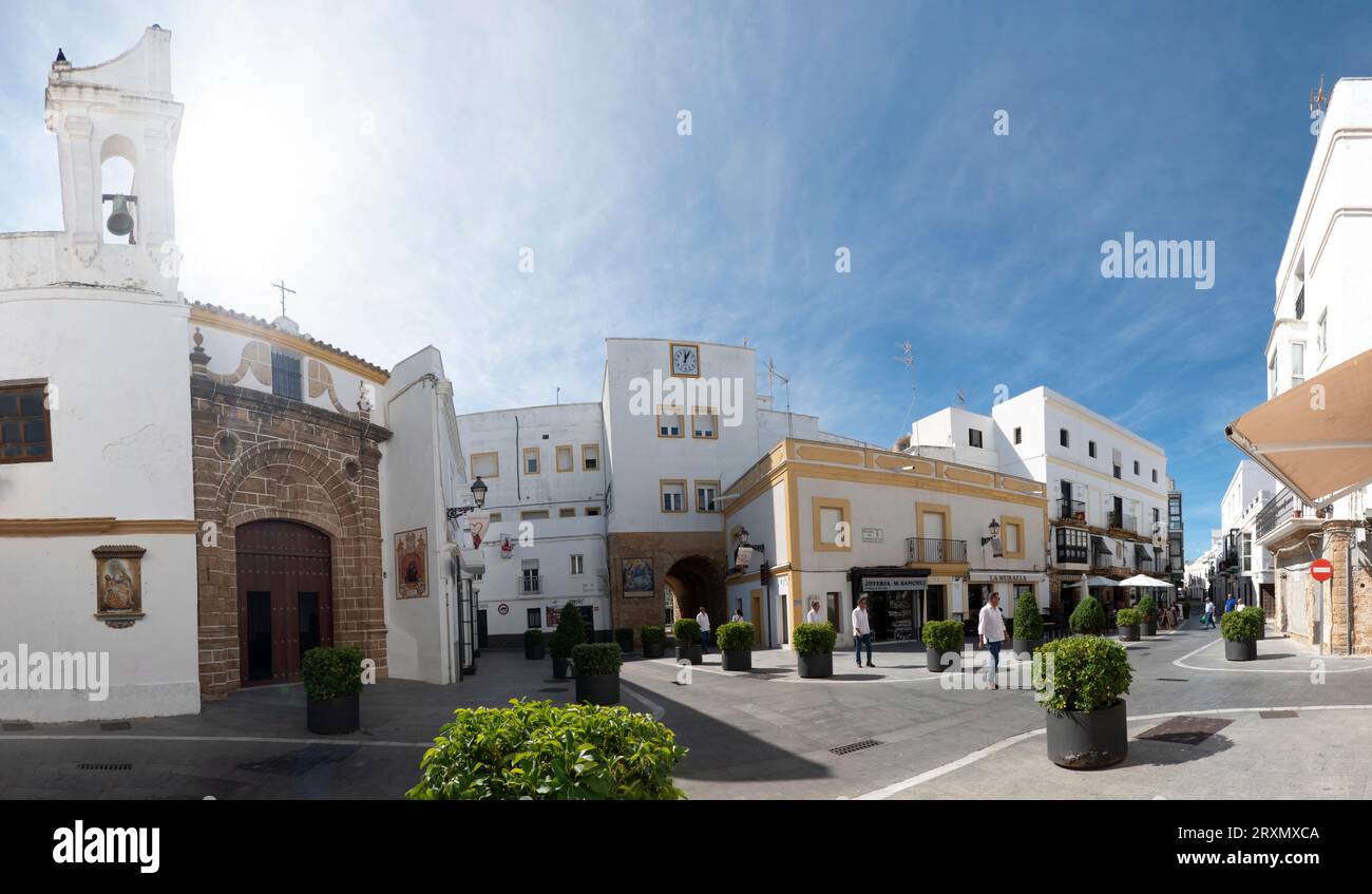 Rota, Cadiz, Spain - September 23, 2023: Panoramic view of the streets ...